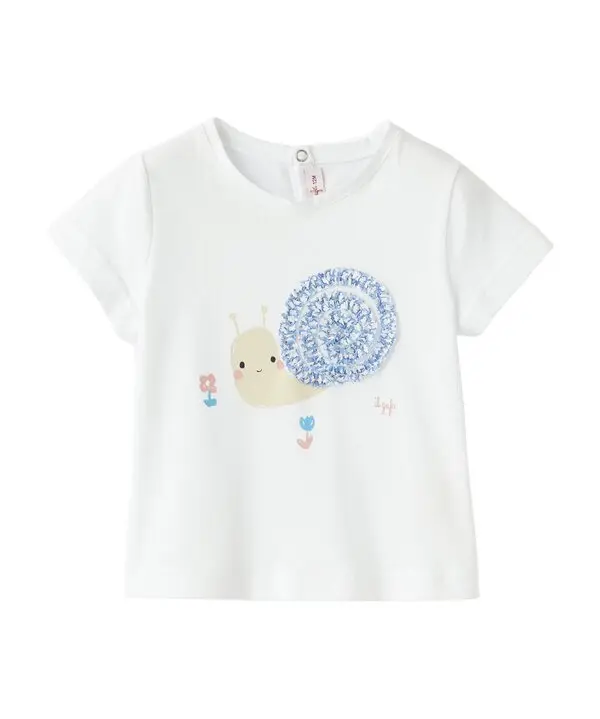 IL GUFO Graphic-print Cotton T-shirt - White