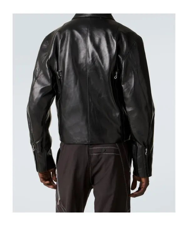 KIKO KOSTADINOV Leather Zip-up Jacket