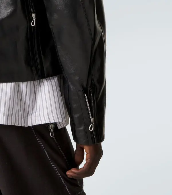 KIKO KOSTADINOV Leather Zip-up Jacket