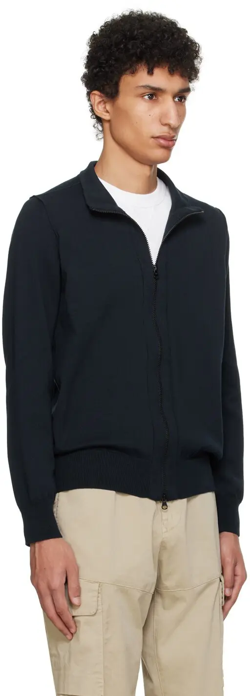 Stone Island Logo Patch Zipped Jumper
