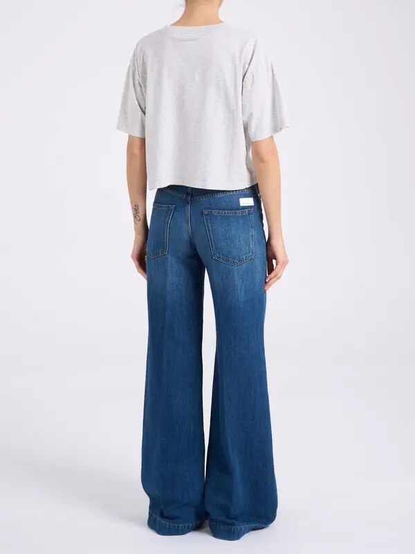 ANINE BING Johnny Cropped T-shirt