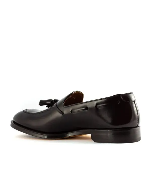 DOUCAL'S Almond Toe Tasseled Loafers