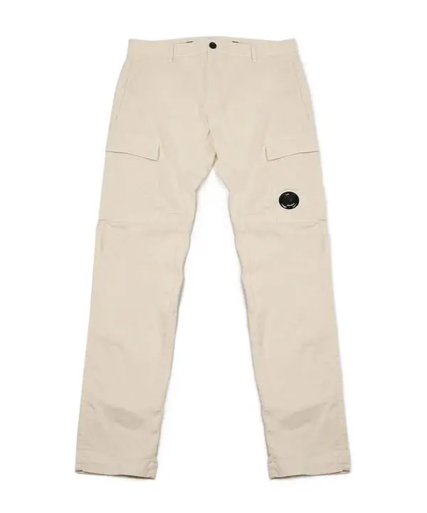 C.P. COMPANY Cargo Pant In Stretch Satin - Pistachio Shell