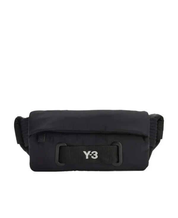 Y3 Logo-embroidered Belt Bag - Black
