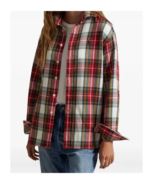 Polo Ralph Lauren Checked Curved Hem Shirt
