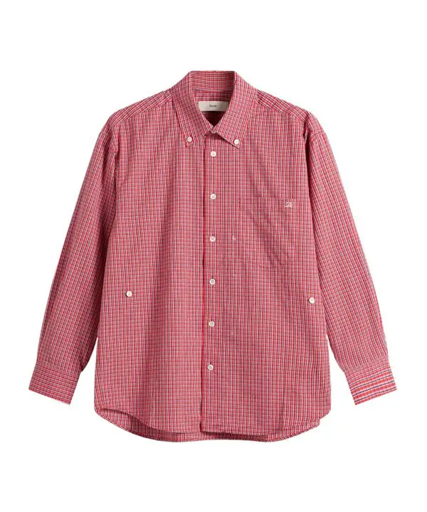 DUNST Checked-pattern Button-fastening Shirt