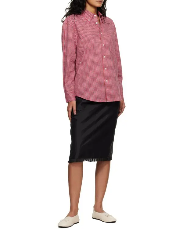 DUNST Checked-pattern Button-fastening Shirt