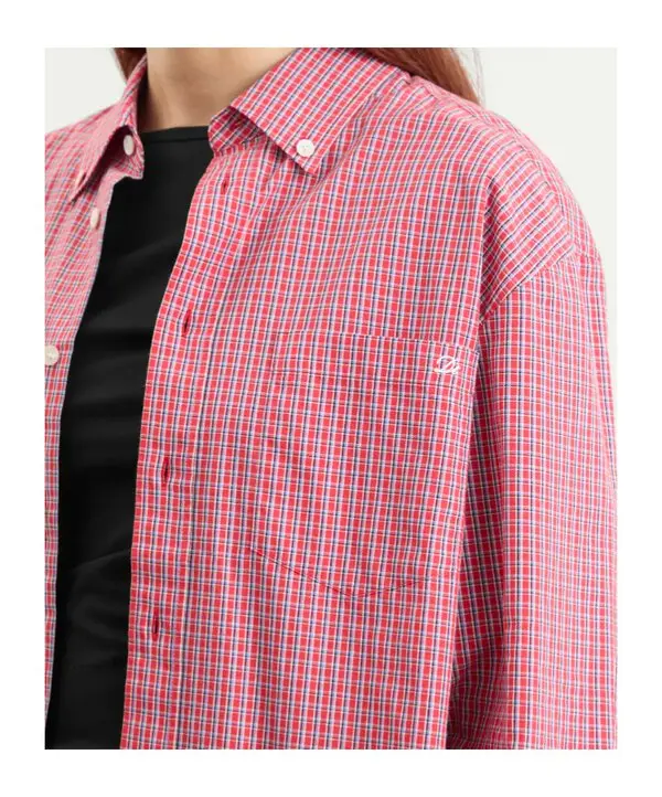 DUNST Checked-pattern Button-fastening Shirt