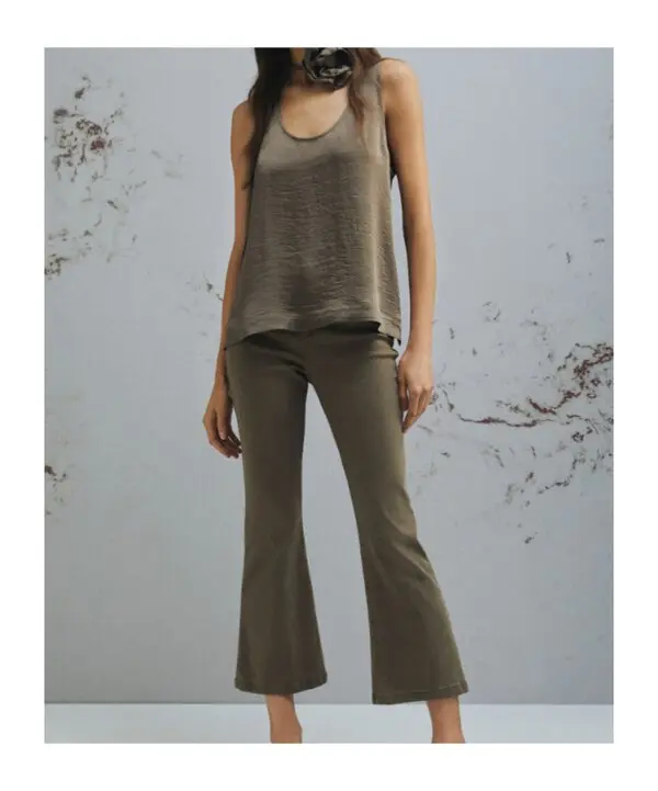 Marella Pleated Twill Top