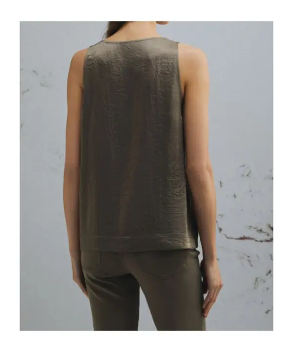 Marella Pleated Twill Top