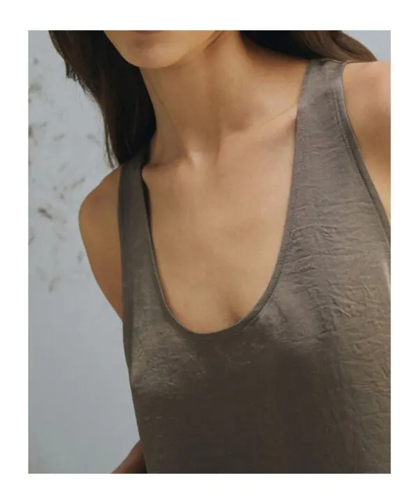 Marella Pleated Twill Top