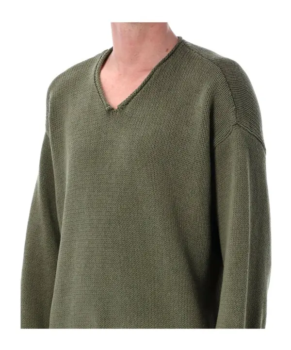 StÜssy Rolled V-neck Knitted Sweater