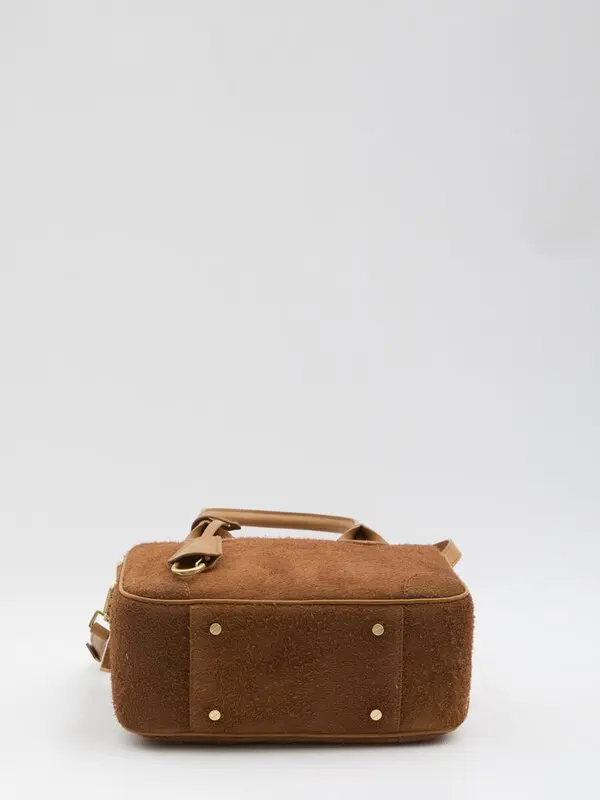 GOLDEN GOOSE Vita Suede Tote Bag - Tan