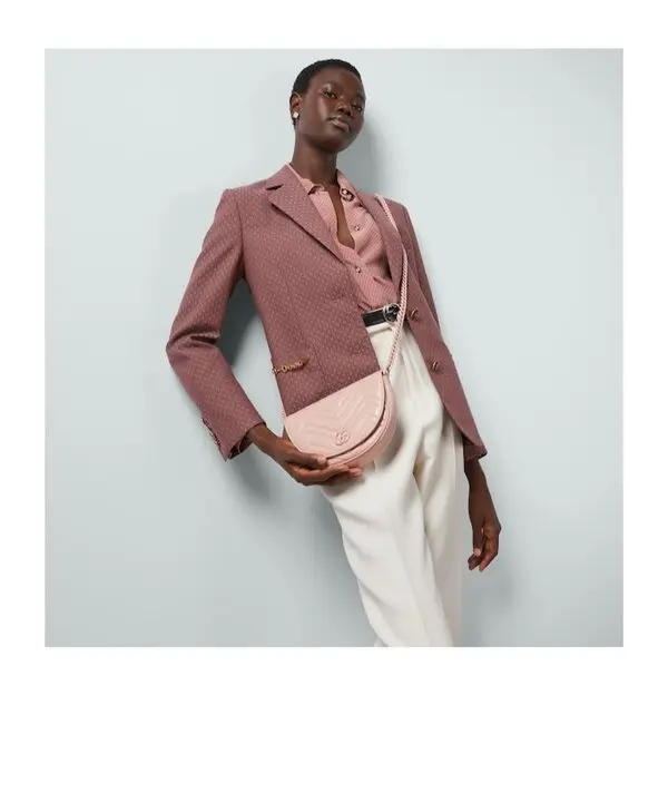 Gucci Gg Marmont Matelassé Chain Crossbody Bag