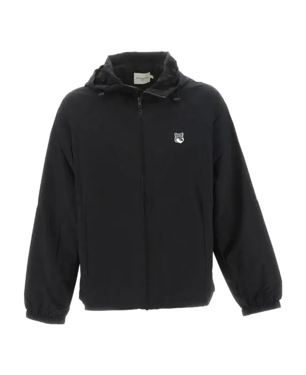 Maison Kitsuné Fox Head Patch Embroidered Windbreaker