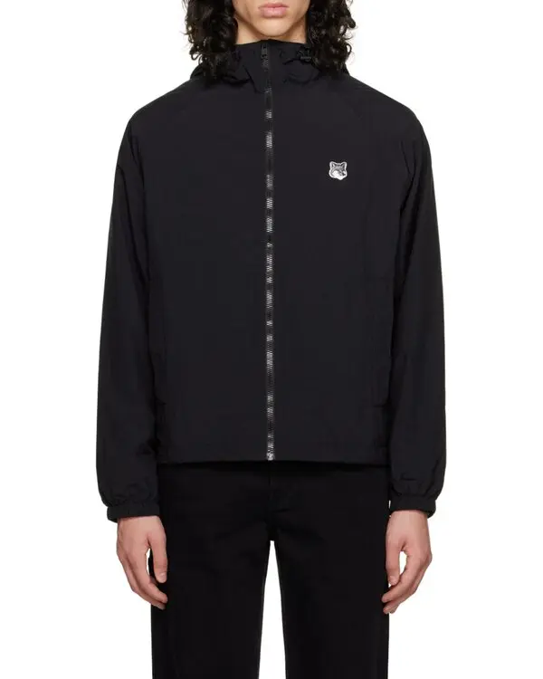 Maison Kitsuné Fox Head Patch Embroidered Windbreaker