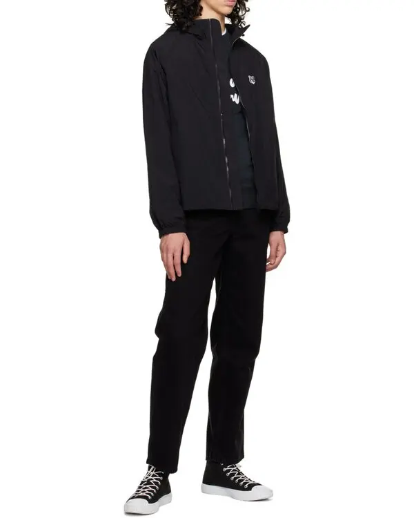 Maison Kitsuné Fox Head Patch Embroidered Windbreaker