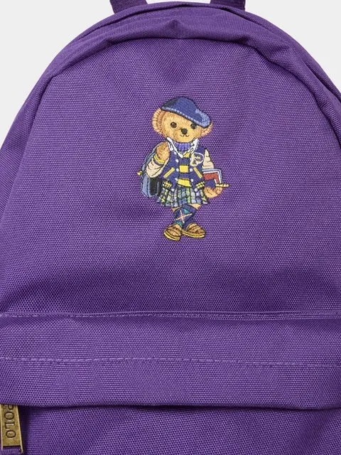 Ralph Lauren Bear-embroidered Backpack
