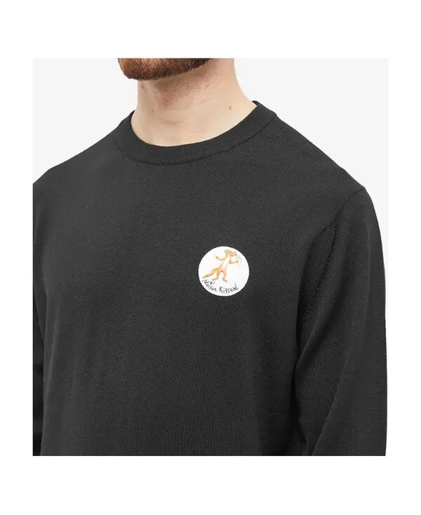 Maison Kitsuné Round-neck Knitted Pullover