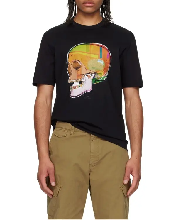 Paul Smith Skull Sketch Print T-shirt