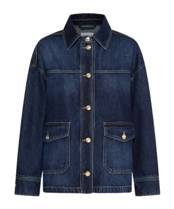 Marella Denim Shacket - Navy Blue