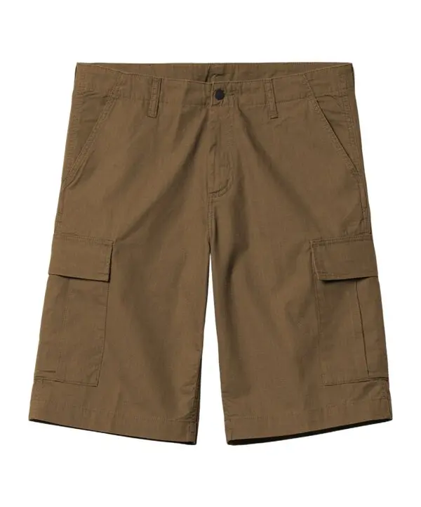 Carhartt Work In Progress Logo-patch Knee-length Cargo Shorts - Green