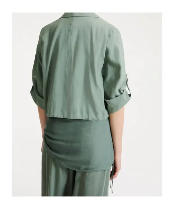 Marella Stretch Viscose And Linen Jacket