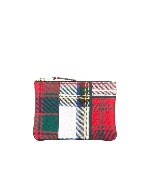 Comme Des Garçons Tartan Zip-up Wallet