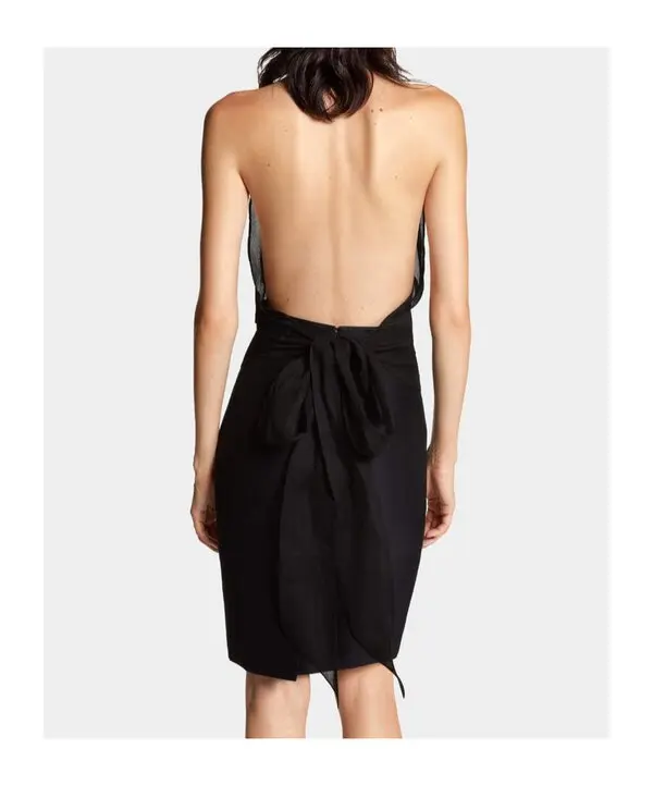 Dsquared2 Pussy-bow Halterneck Sleeveless Blouse