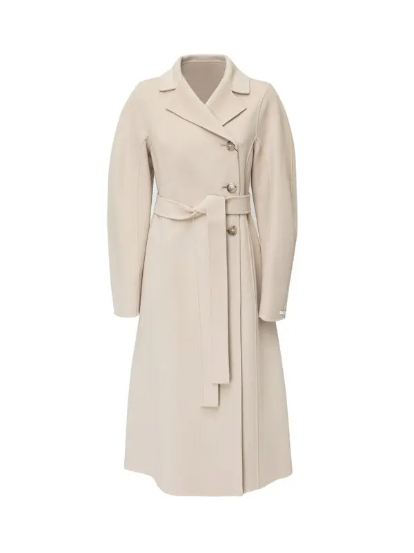 Sportmax Single-breasted Lapel Coat