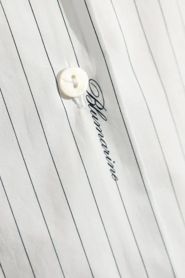 Blumarine Striped Shirt With Lapels