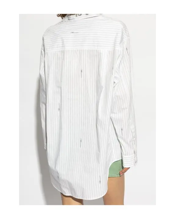 Blumarine Striped Shirt With Lapels