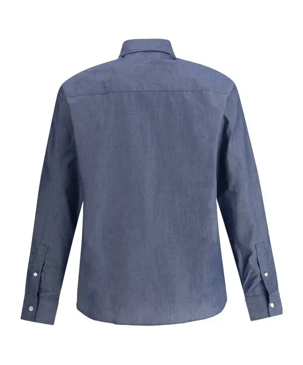 Maison Kitsuné Fox Head Patch Buttoned Shirt