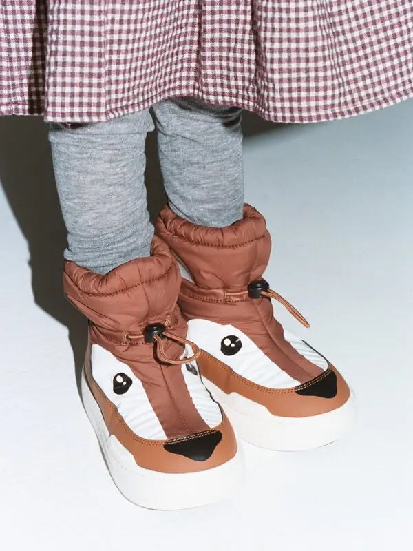 Moon Boot Park Strap Animal-face Padded Snow Boots