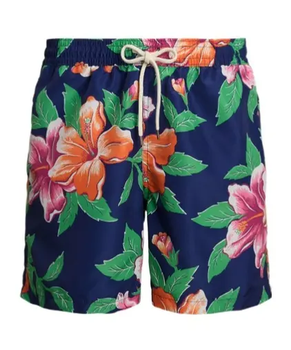 Polo Ralph Lauren Traveler Swim Shorts With Floral Print - Green
