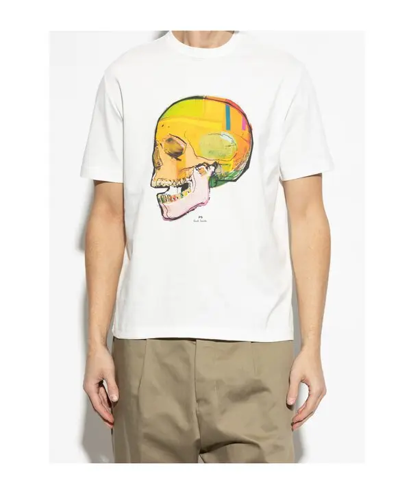 Paul Smith Skull Sketch Print T-shirt
