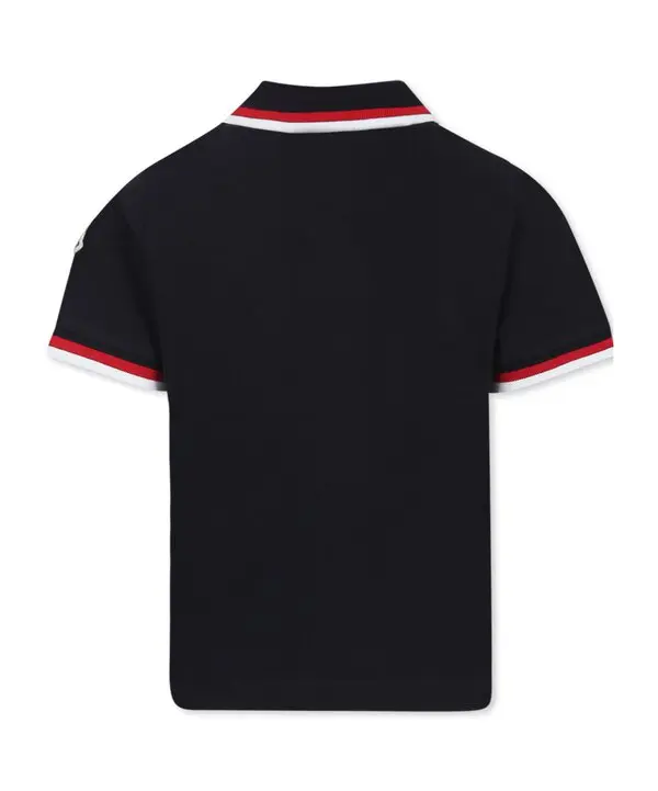 Moncler Tricolor-trimmed Polo Shirt