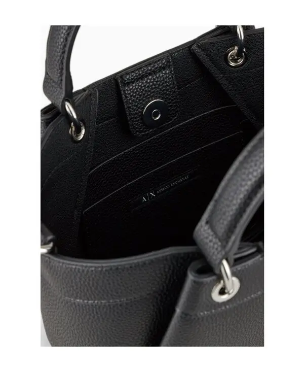 Armani Exchange Grained Texture Tote Bag