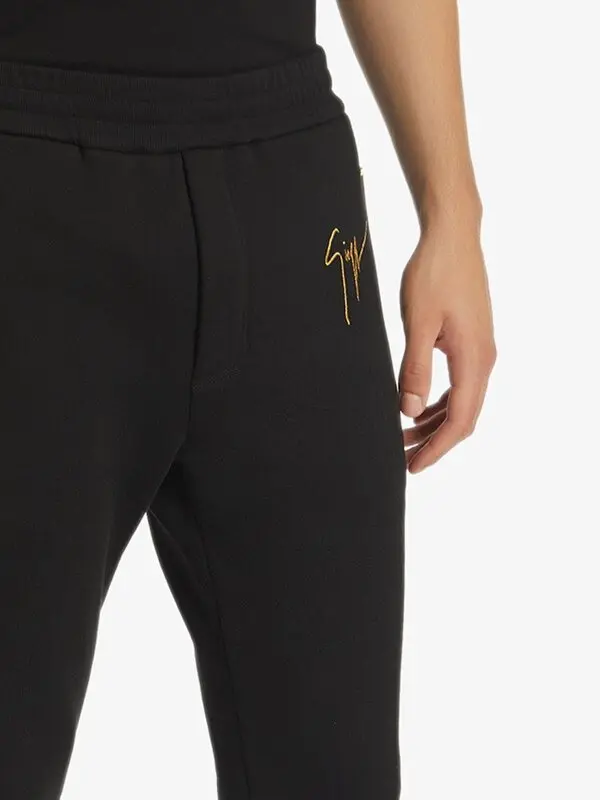 GIUSEPPE ZANOTTI Logo Printed Zipped Track Pants