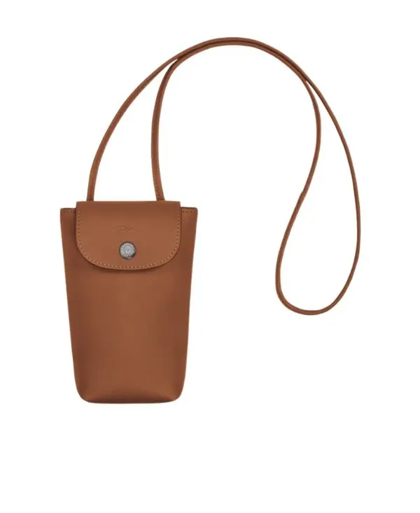 Longchamp Le Pliage Xtra Leather Phone Case - Cognac