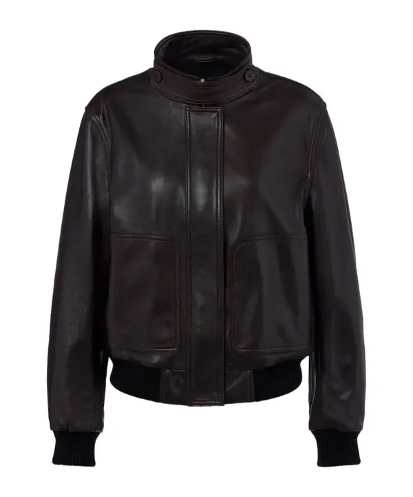 Nour Hammour Rios Long-sleeved Leather Jacket