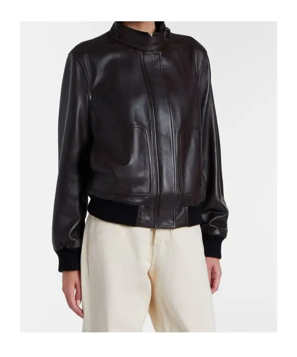 Nour Hammour Rios Long-sleeved Leather Jacket