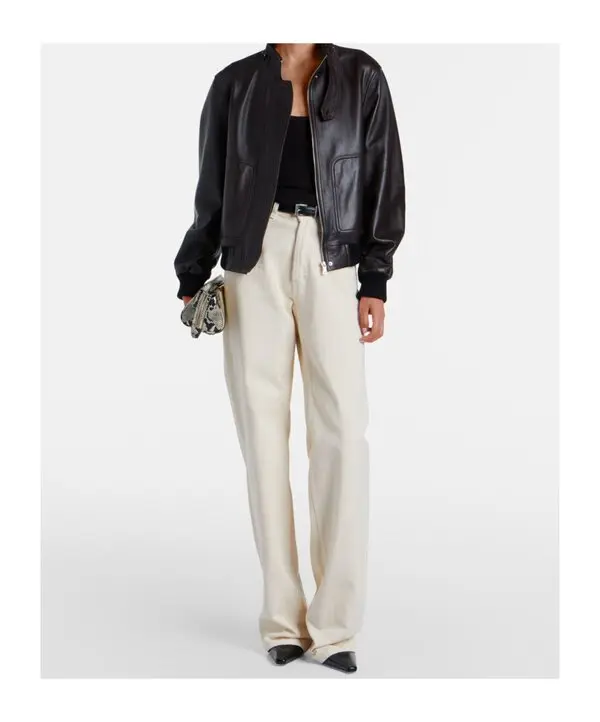 Nour Hammour Rios Long-sleeved Leather Jacket