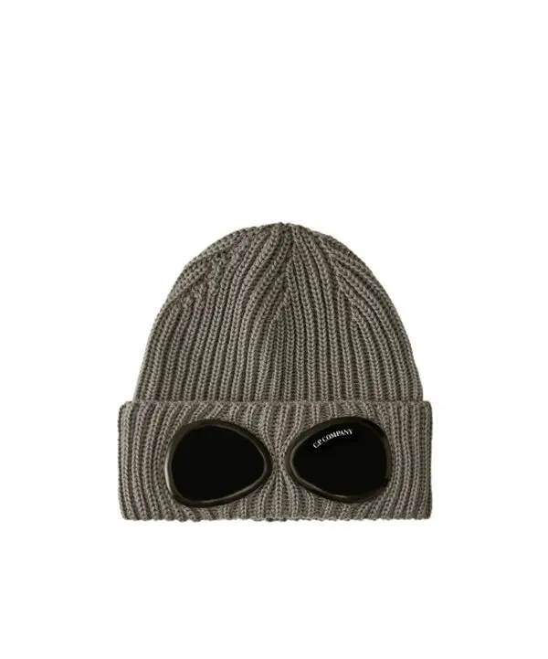 C.P. COMPANY Goggle Wool Beanie - Grey