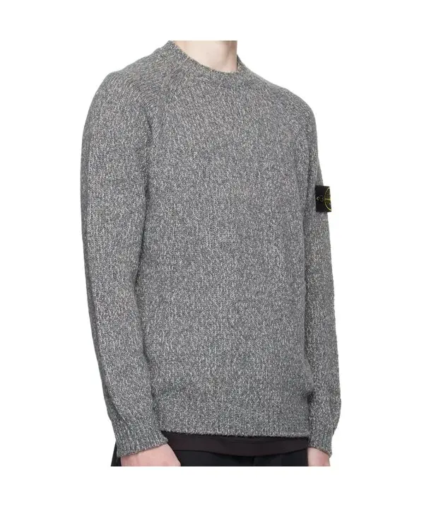 Stone Island Logo Patch Crewneck Sweater