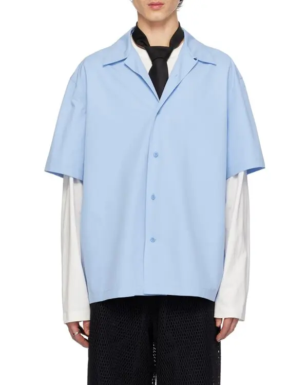 JIL SANDER Buttoned Straight Hem Shirt
