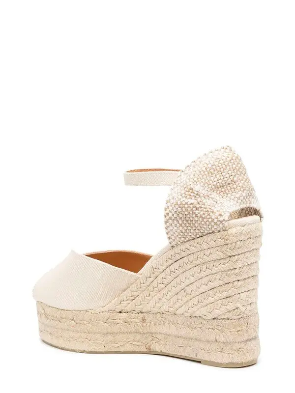 CastaÑer Castaer Bianca Peep-toe Wedge Sandals