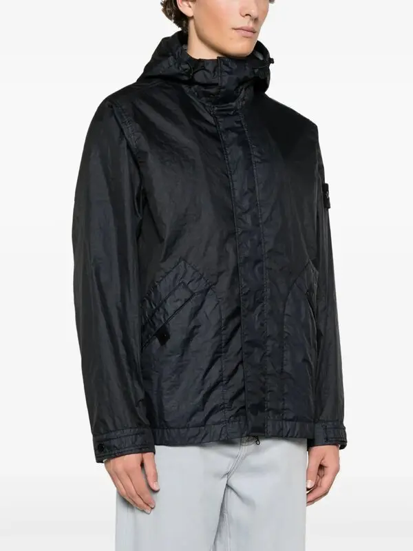Stone Island Compass Patch Hooded Jacket
