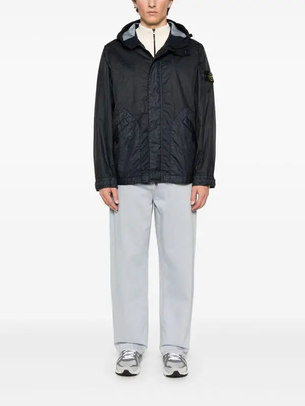 Stone Island Compass Patch Hooded Jacket