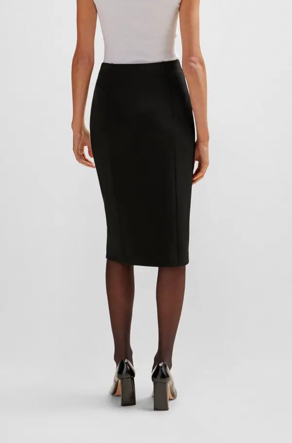 Hugo Boss Side-slit Pencil Midi Skirt